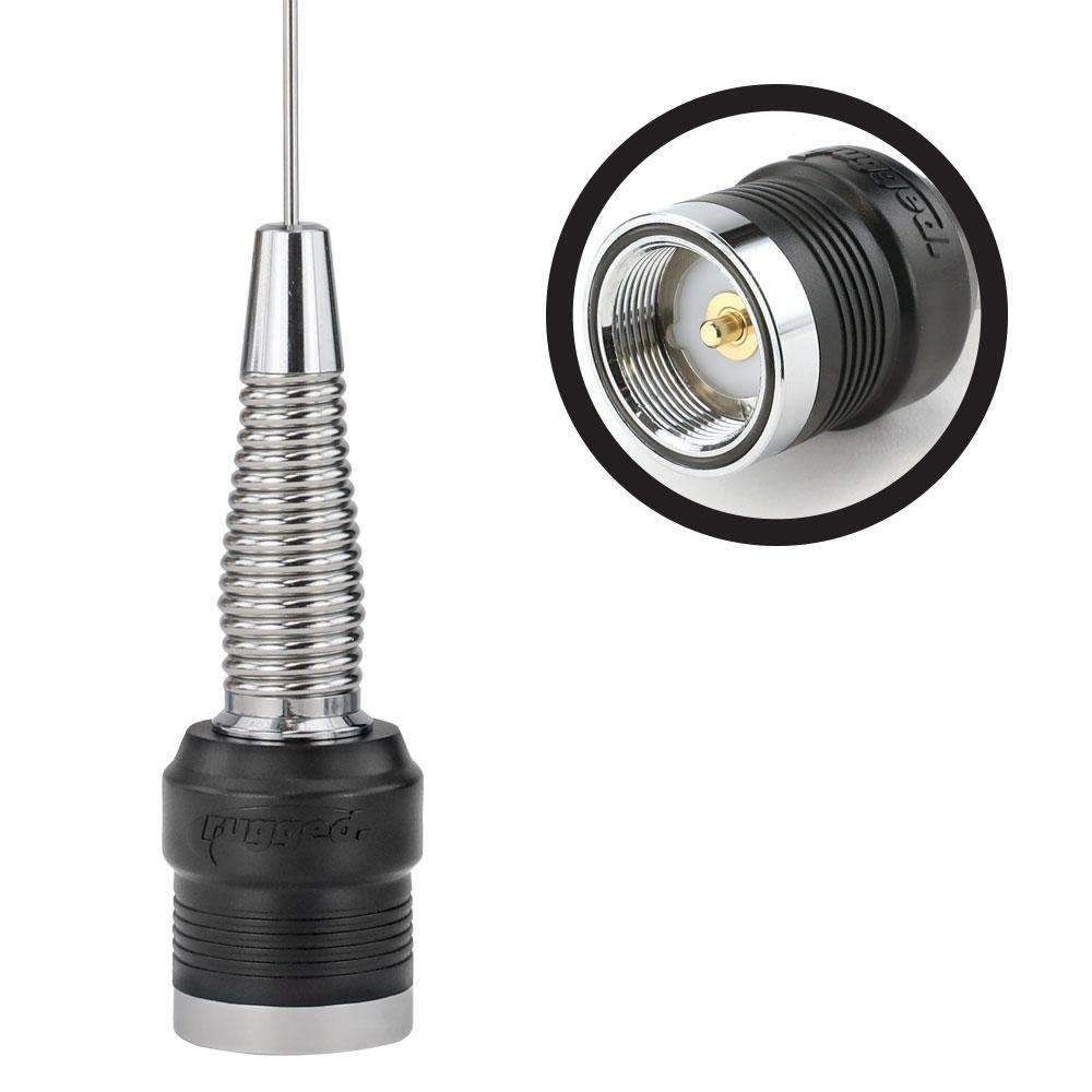 Rugged Radios UHF & VHF Wide Band 1/4 Wave Antenna with Spring (132 ...